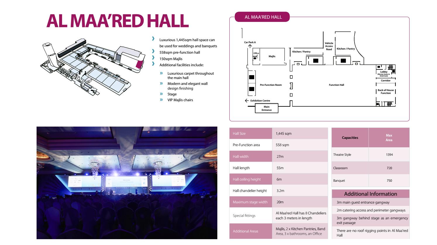 Al Mareed Hall Factsheet by ADNEC Group - Issuu