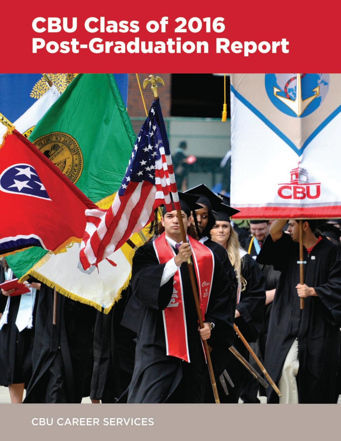 CBU Class of 2016 Post-Graduation Report by Christian Brothers ...