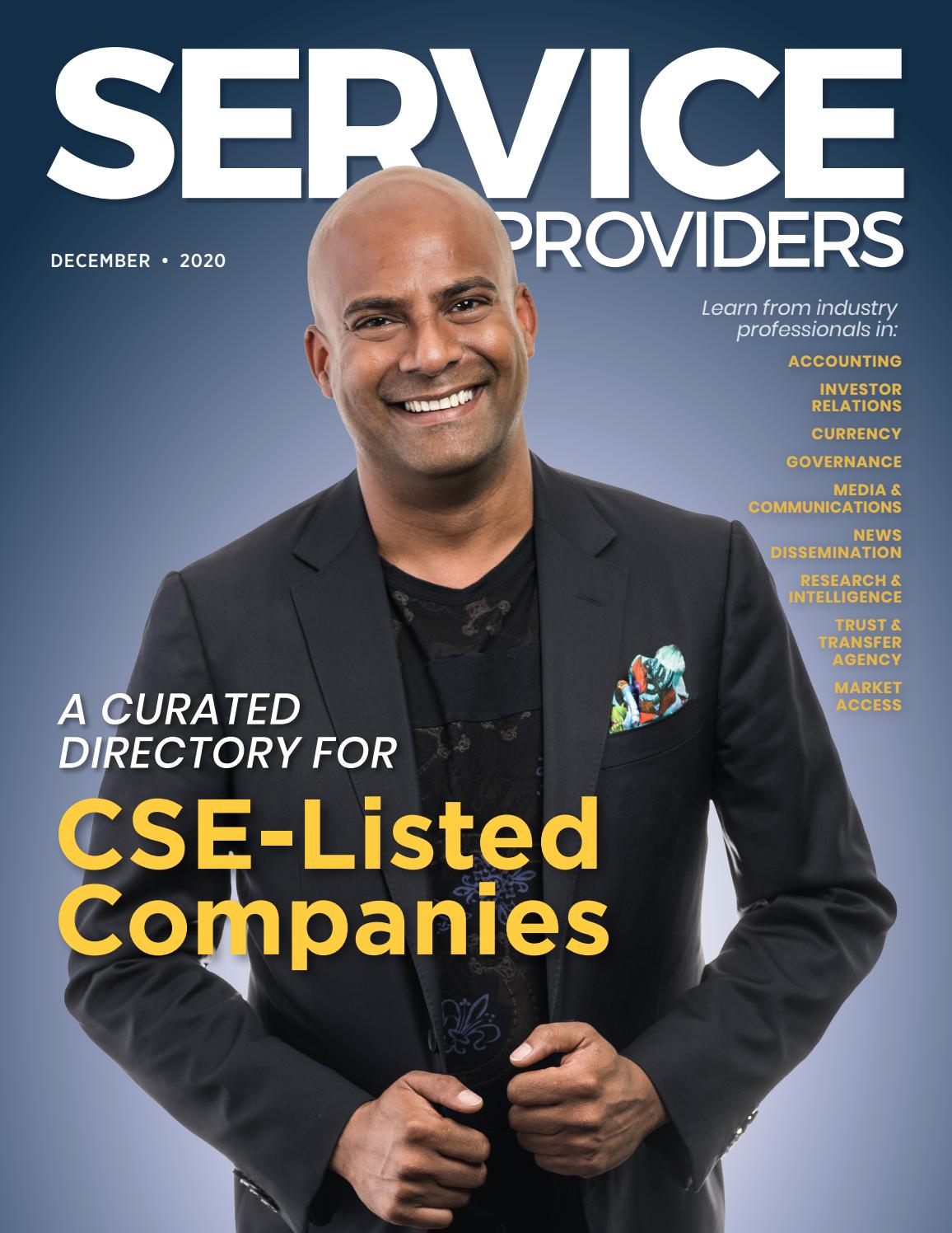 Service Providers • 2020 by Canadian Securities Exchange - Issuu