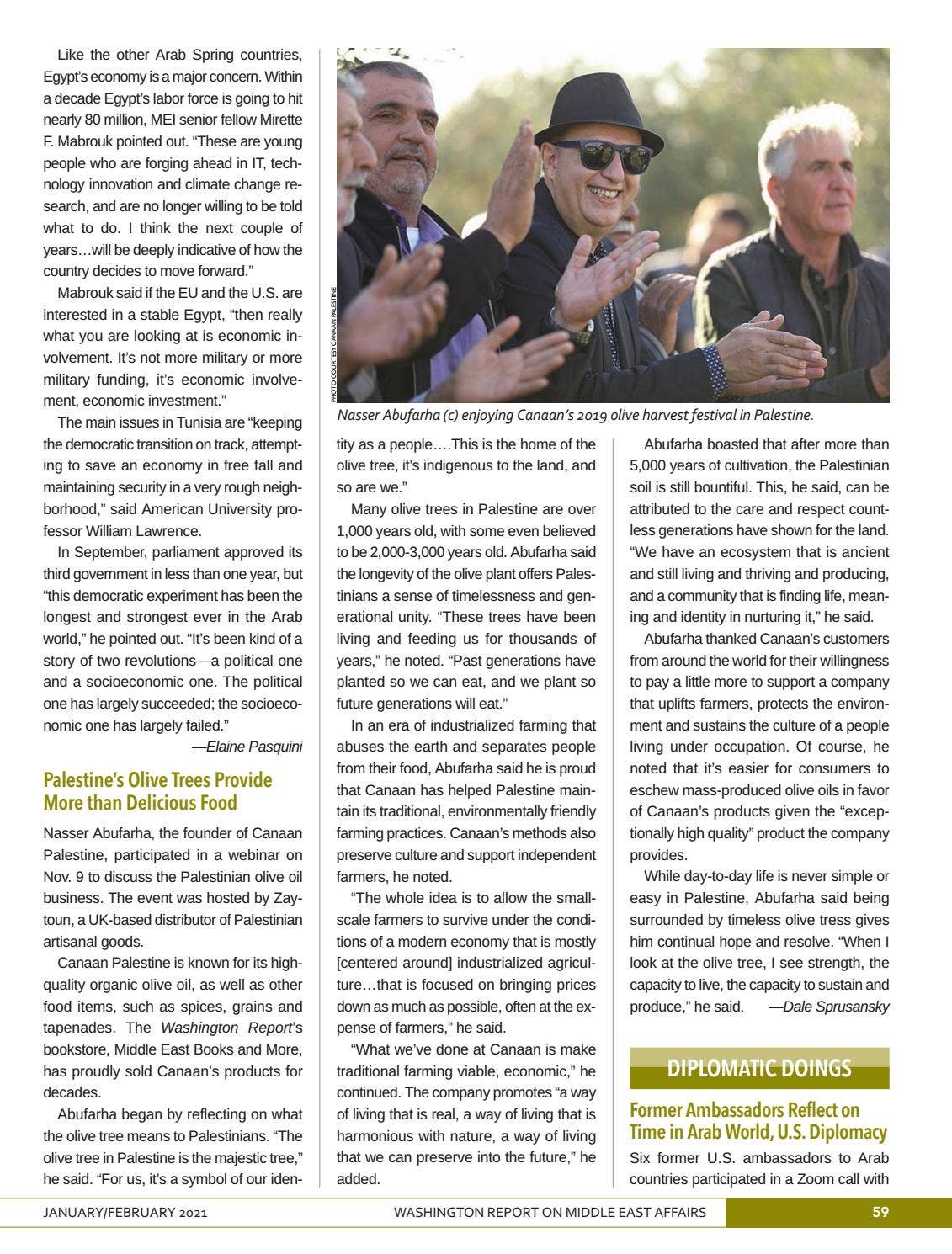 Washington Report on Middle East Affairs - January/February 2021 - Vol ...