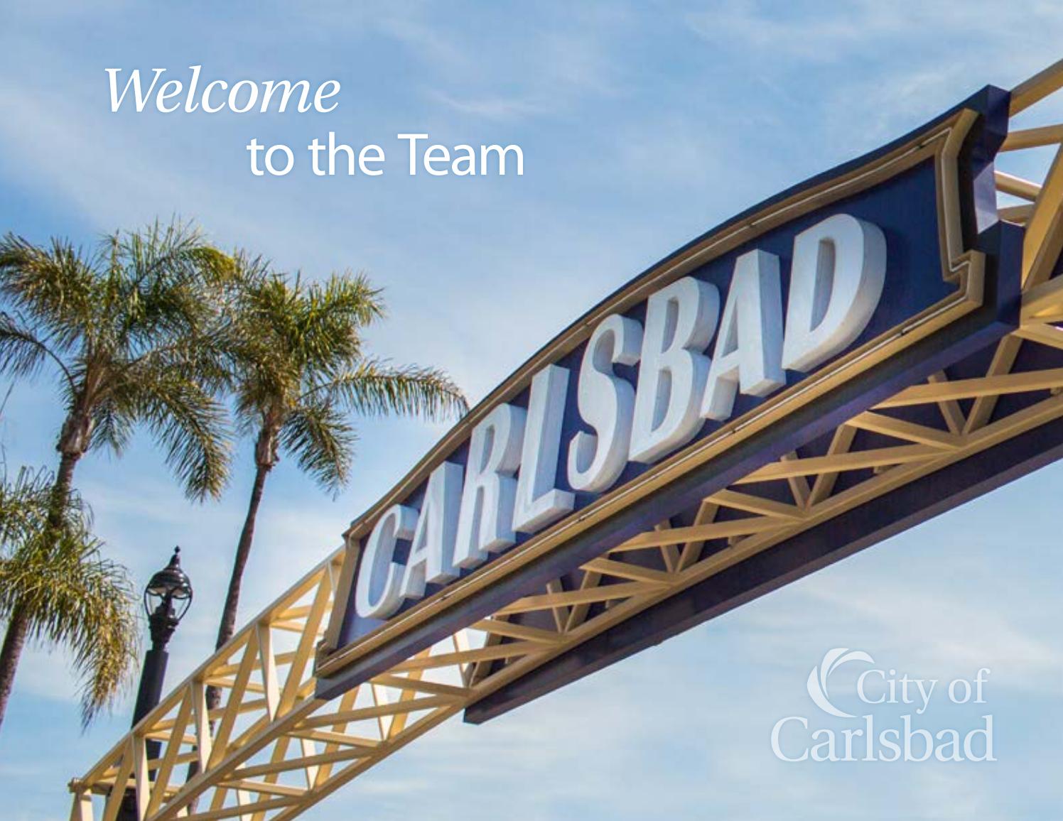 Onboarding - Welcome to Carlsbad by City of Carlsbad - Official - Issuu