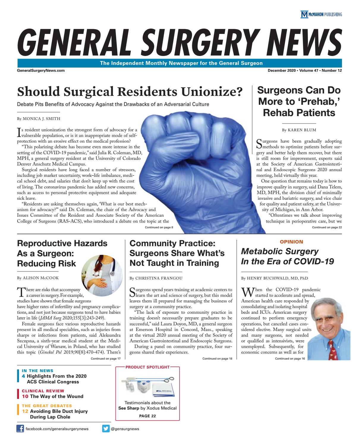 General Surgery News ( December 2020 ) by McMahon Group - Issuu
