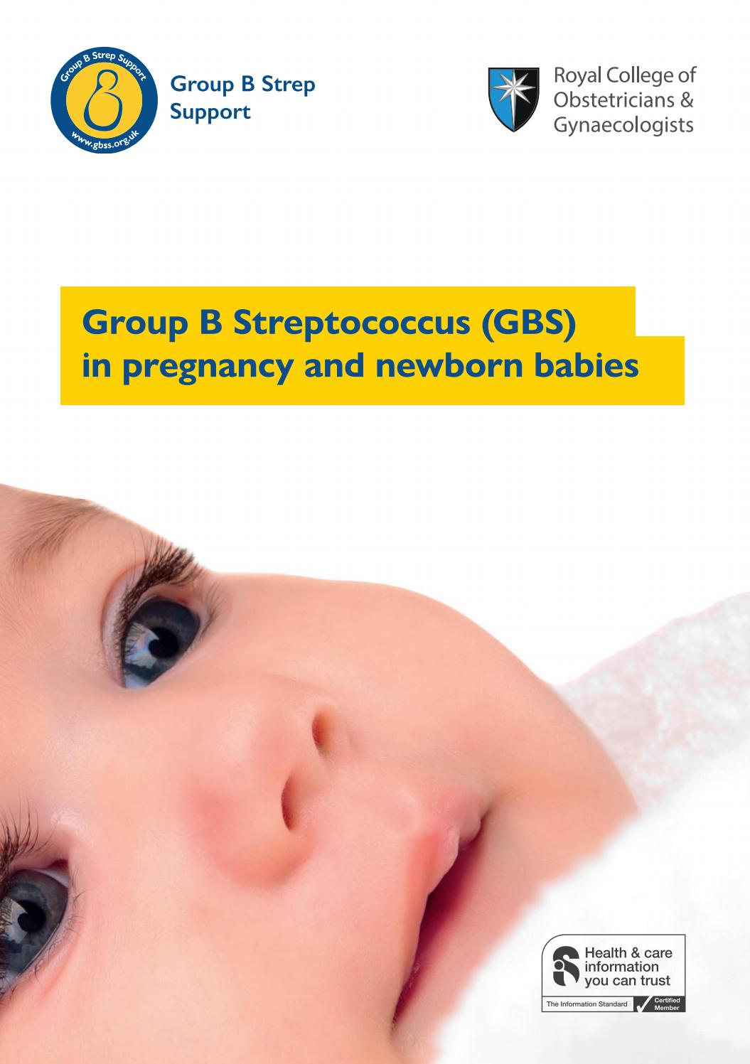 Group B Streptococcus (GBS) in pregnancy and newborn babies by Group B ...