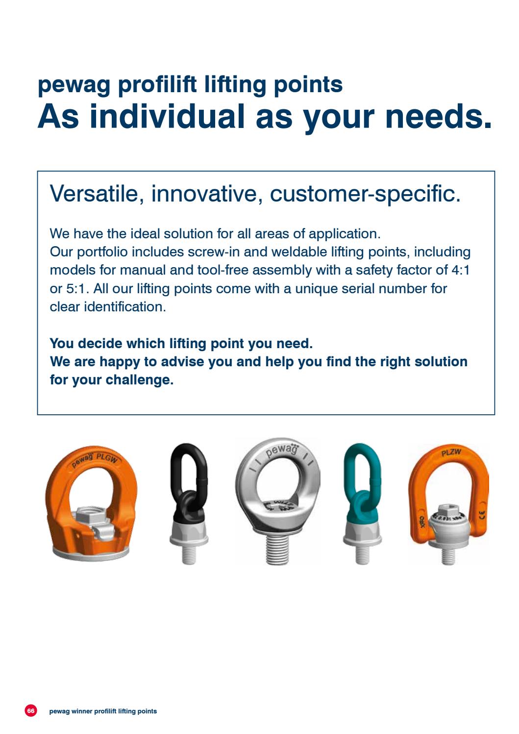 lifting points catalog 2020 by pewag - Issuu