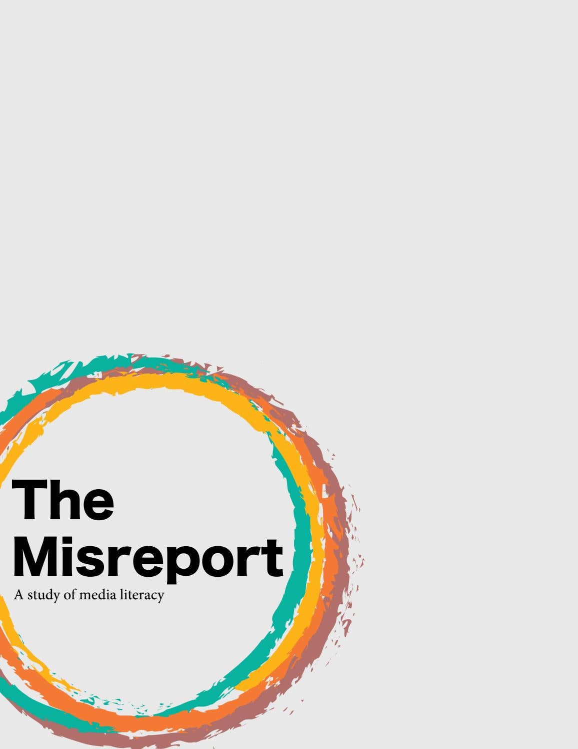 The Misreport: A Study of Media Literacy by Center for Global Peace ...