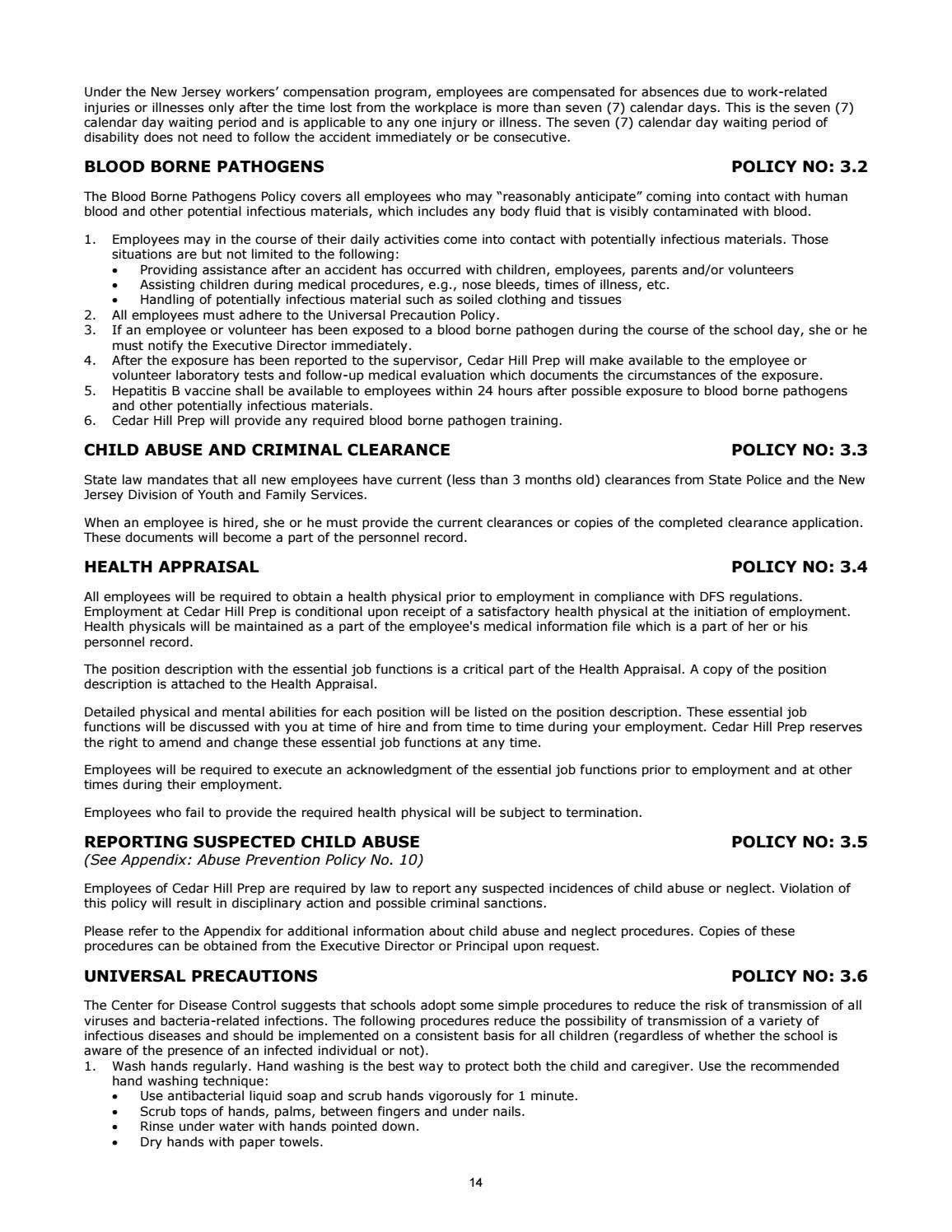 Employee Handbook 2020-2021 by Cedar Hill Prep - Issuu