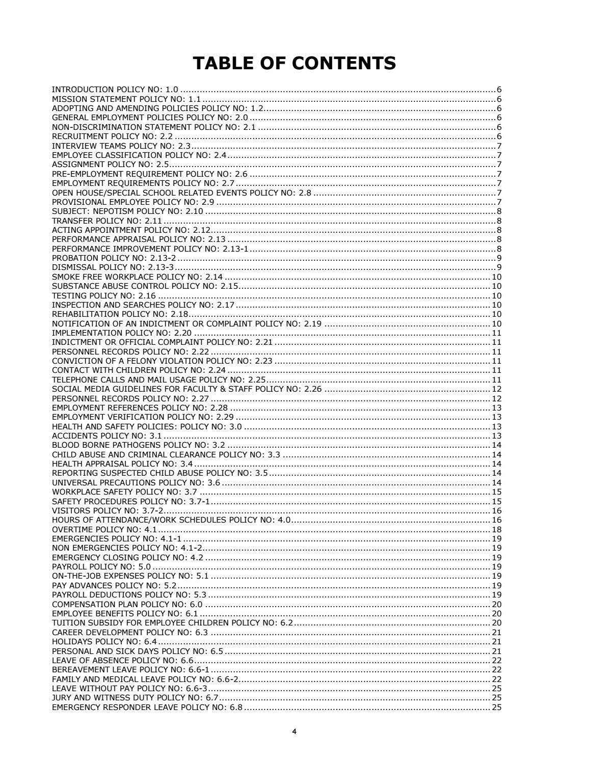 Employee Handbook 2020-2021 by Cedar Hill Prep - Issuu