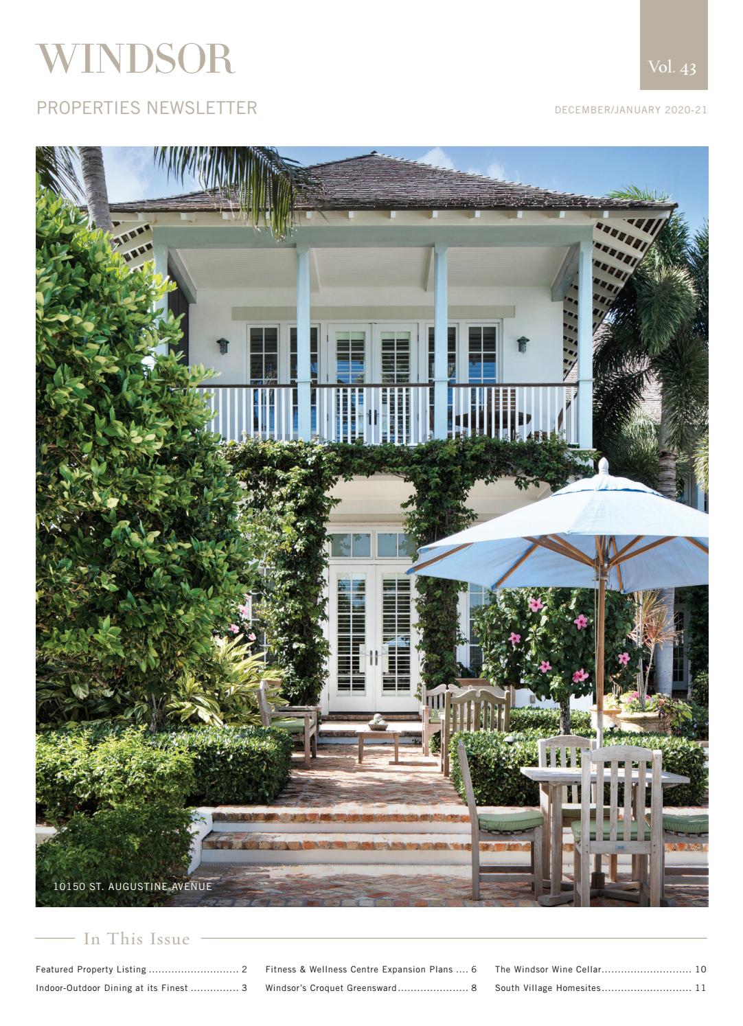 Properties Newsletter December/January 2020-21 by Windsor Properties ...