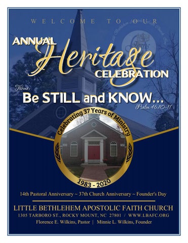 2020 HERITAGE CELEBRATION PROGRAM by MarQuintin Wilkins - Issuu