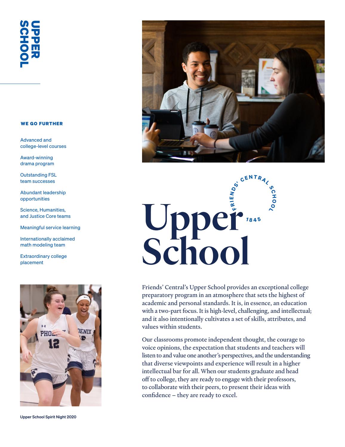 Friends' Central Upper School 2020-2021 by Friends' Central School - Issuu