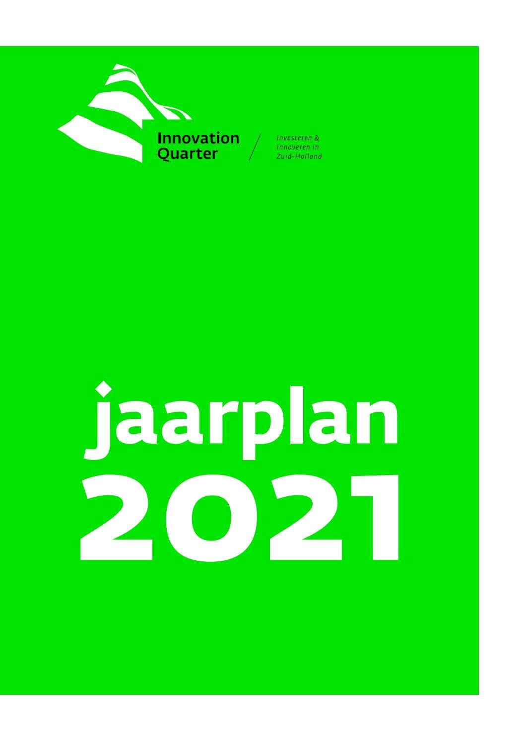 InnovationQuarter Jaarplan 2021 by InnovationQuarter - Issuu