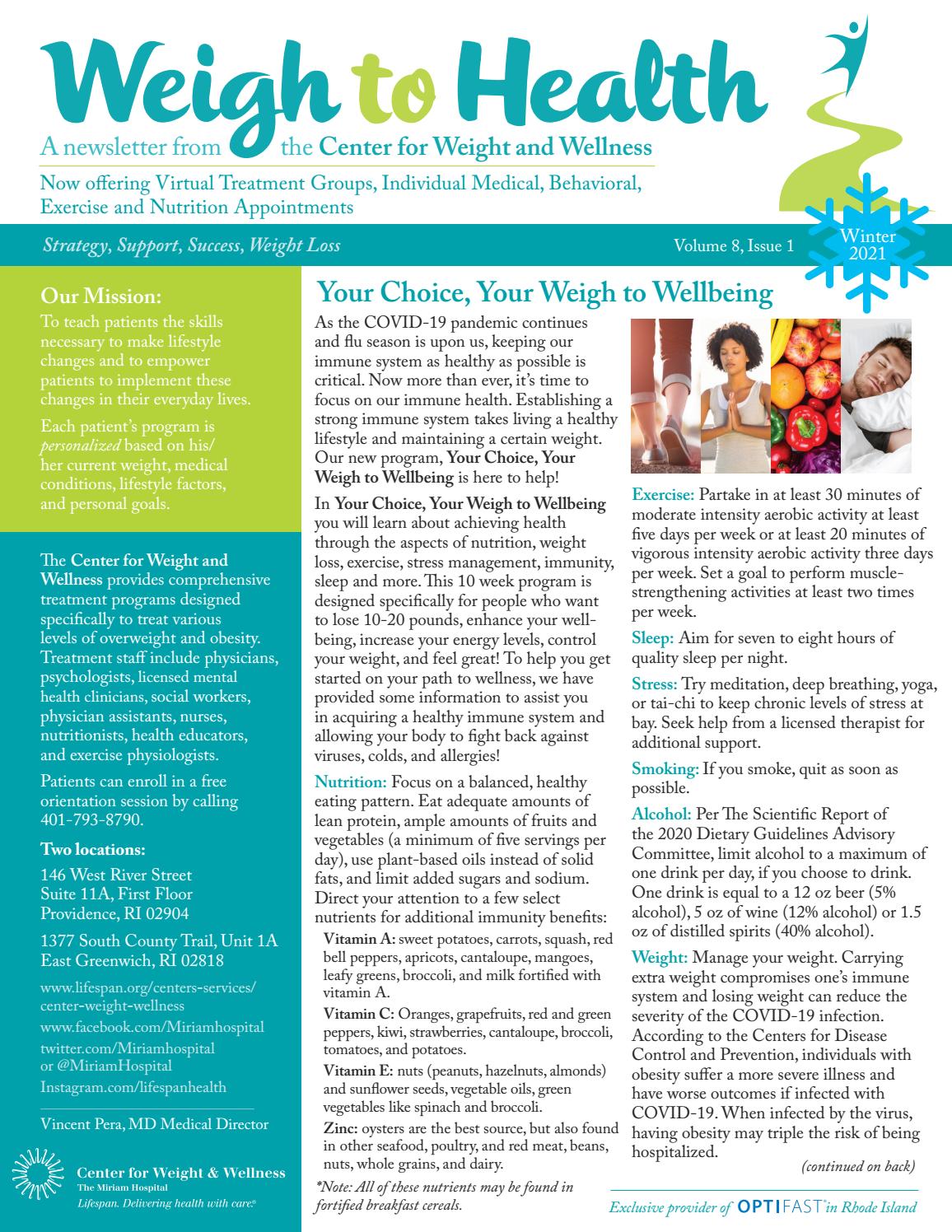 Weigh to Health Winter 2021 by Lifespan Health System - Issuu