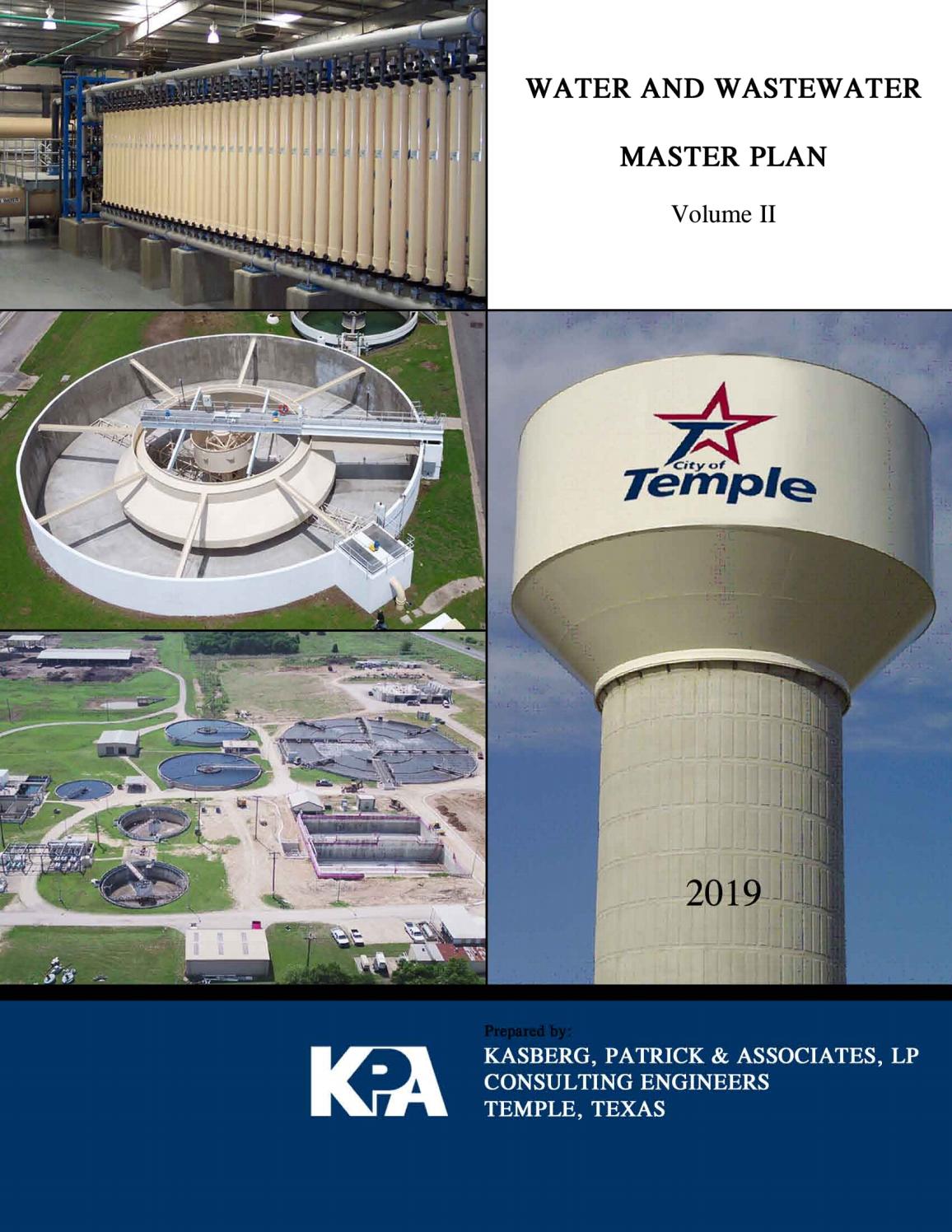 Water & Waste Water Master Plan Vol. 2 by City of Temple - Issuu