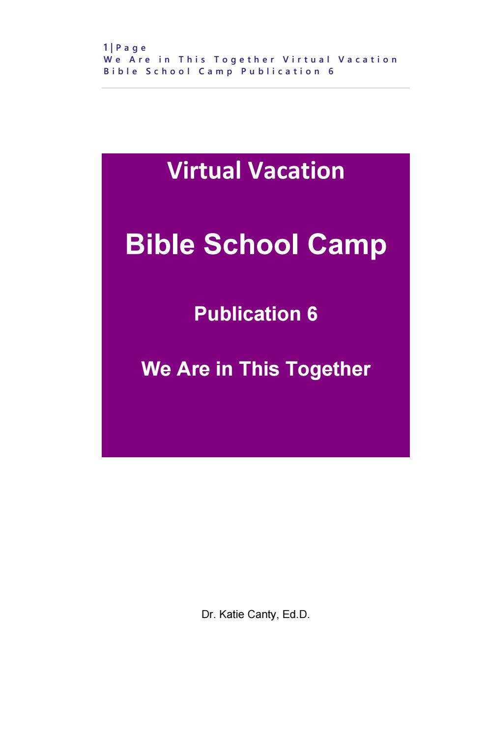 Virtual Vacation Bible School Camp Publication 6 - Together by Vacation ...