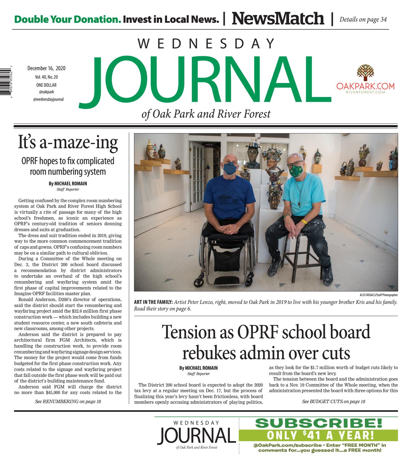 Wednesday Journal 121620 by Wednesday Journal - Issuu