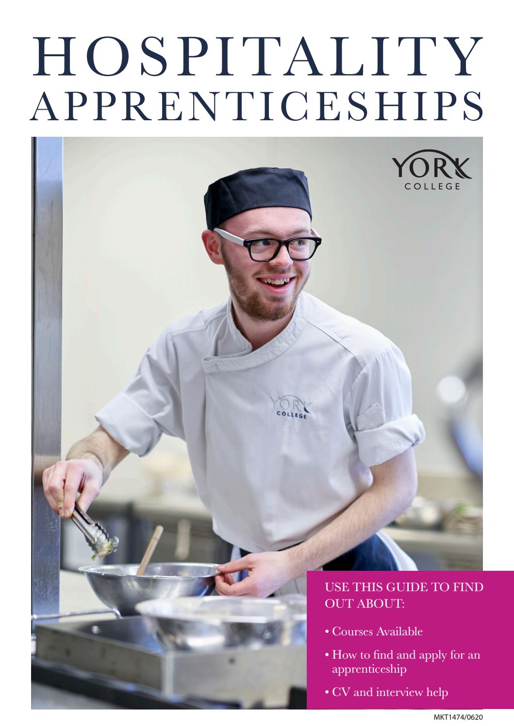 York College Hospitality Apprenticeships by yorkcollegeUK - Issuu