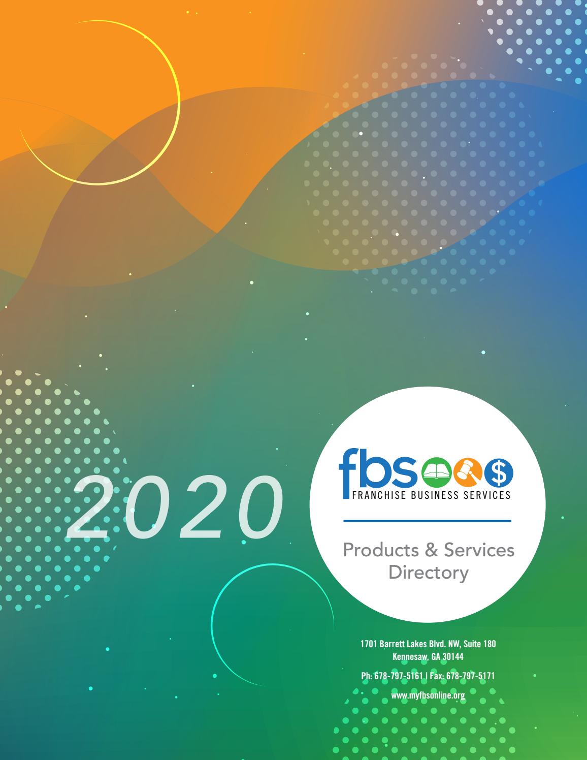 2020 FBS Products & Services Directory by myfbsonline - Issuu