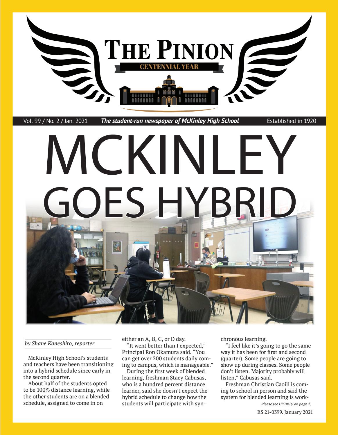 The Pinion Vol. 99 No. 2 January 2021 by The Pinion - McKinley High ...
