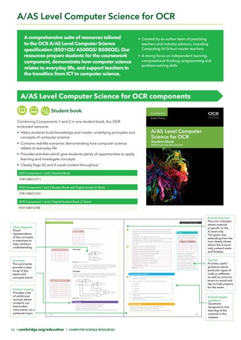 Computer science UK catalogue by Cambridge International Education - Issuu
