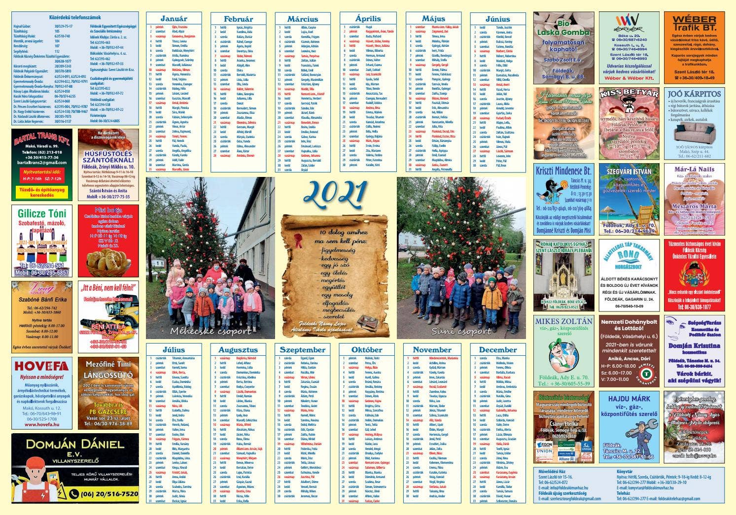 Naptár 2021. by Schmidtné Kurai Edina - Issuu