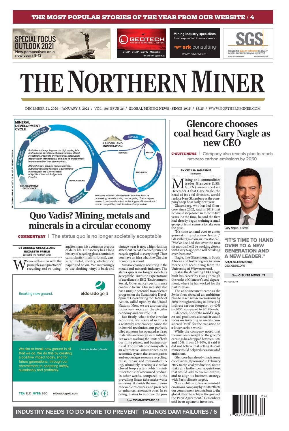 The Northern Miner Dec 21 2020 Issue 26 by The Northern Miner Group - Issuu