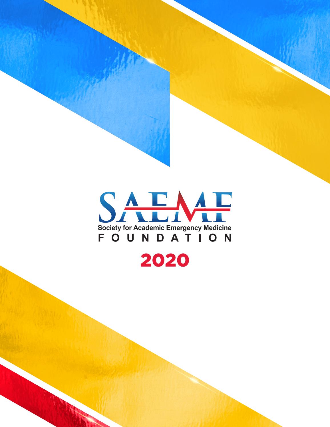 SAEM Foundation E-Brochure 2020 by Society for Academic Emergency ...