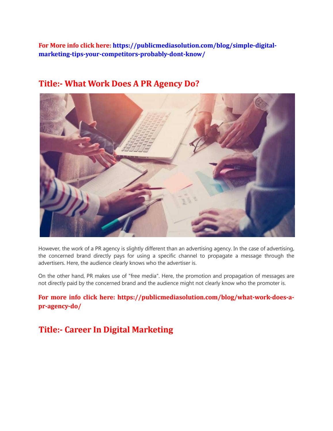 PR Agency in Pune by Public Media Solution - Issuu