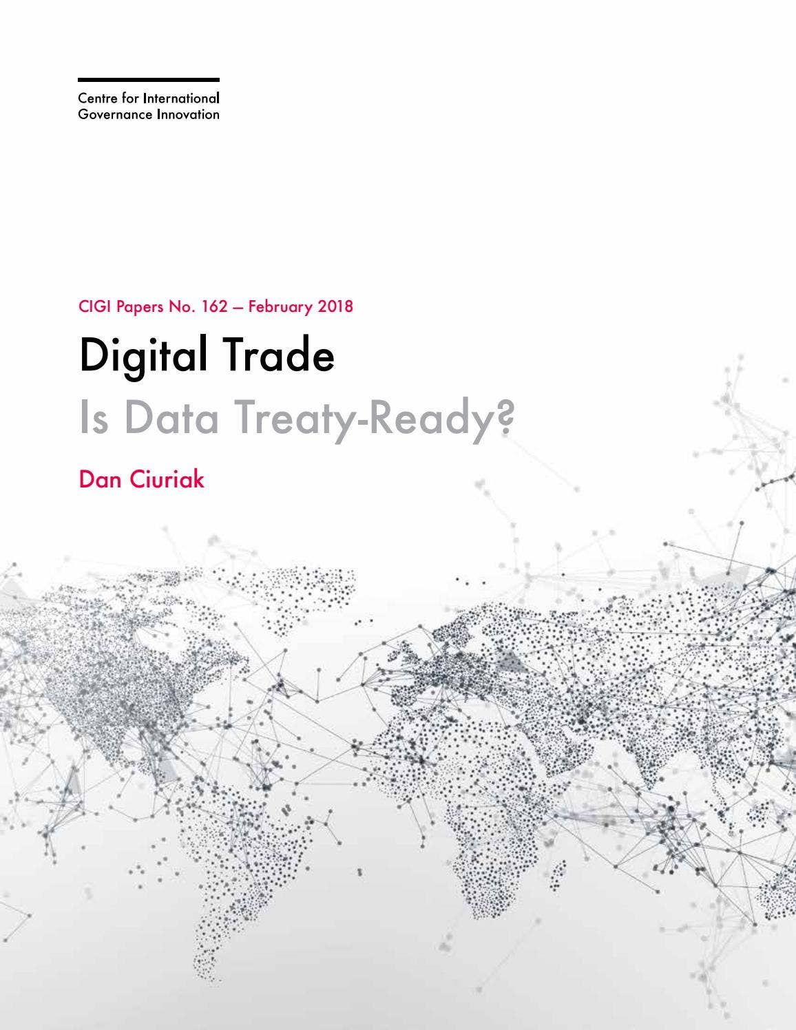 Digital Trade: Is Data Treaty-Ready? by Centre for International ...
