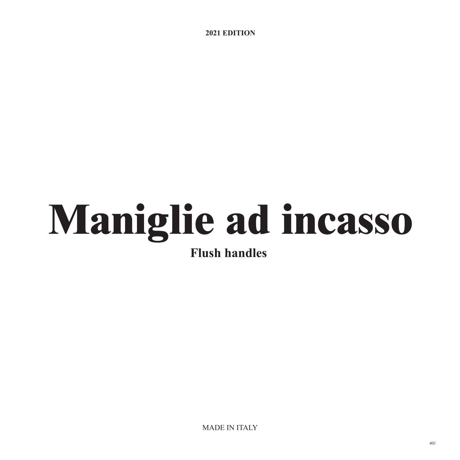 Handles Catalog 2021: Flush handles | Maniglie ad incasso by Colombo ...