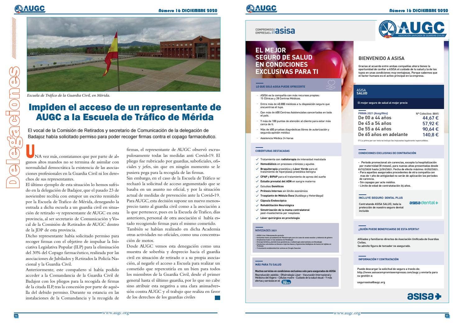 Revista 16 AUGC Diciembre 2020 by Administrador AUGC - Issuu