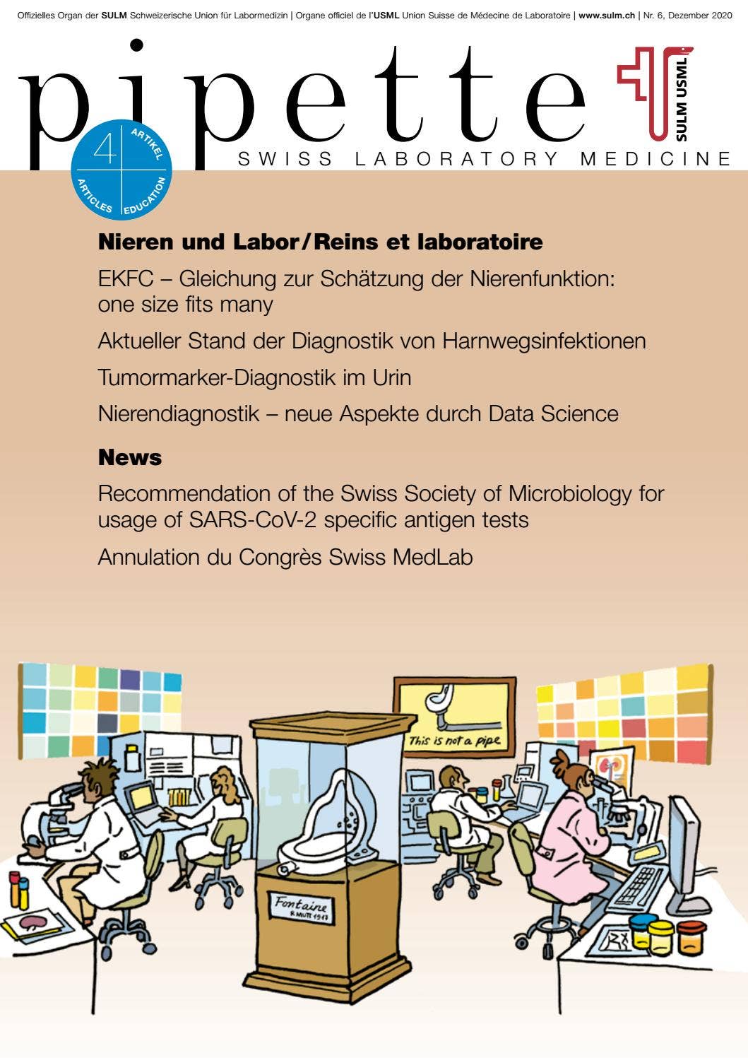 Pipette–Swiss Laboratory Medicine, Nr. 6-2020: Nieren und Labor | Reins ...