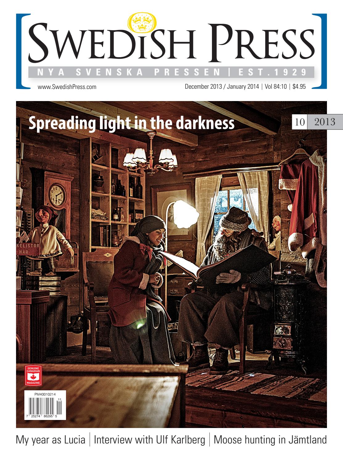Swedish Press Dec 2013/Jan 2014 Vol 84:10 by Swedish Press - Issuu