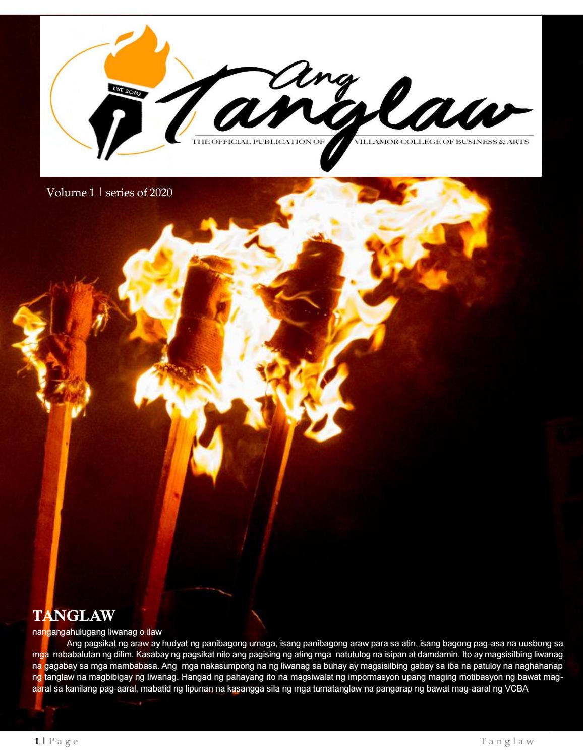 TANGLAW2020 by Student Affairs - Issuu