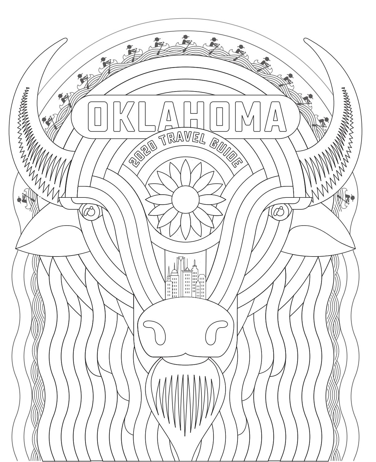 2020 Oklahoma Travel Guide Coloring Book by Oklahoma Tourism ...