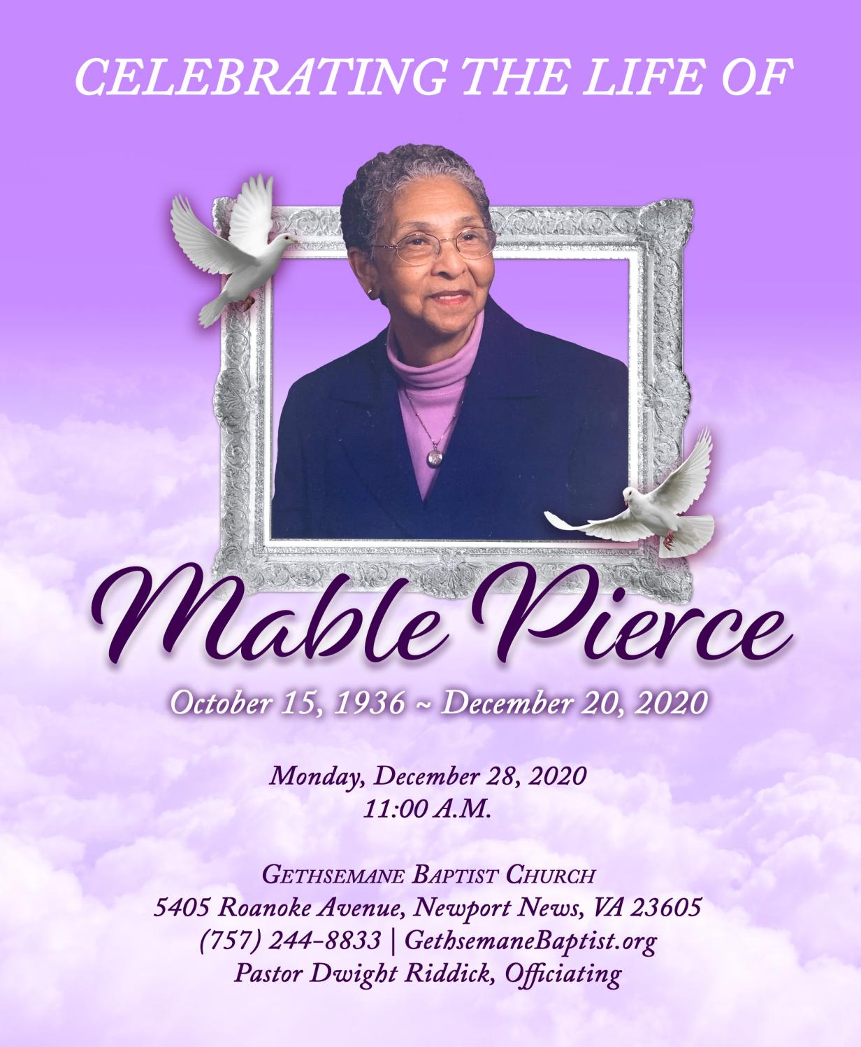 Celebration of Life for Mable Pierce by GBN News - Issuu