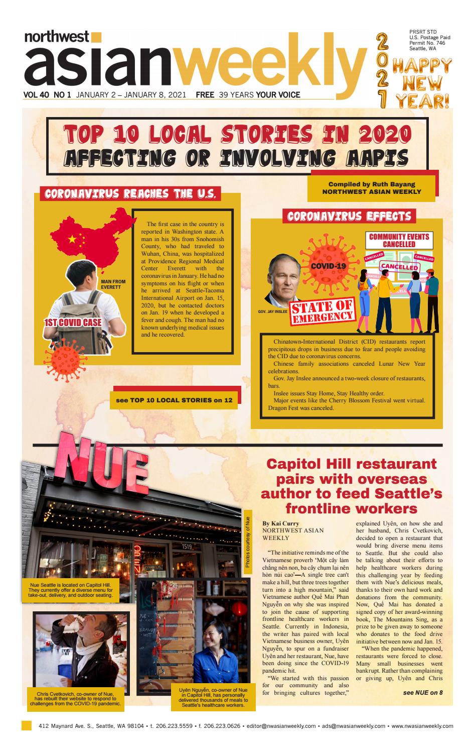 VOL 40 NO 1 | JANUARY 2 – JANUARY 8, 2021 by Northwest Asian Weekly - Issuu