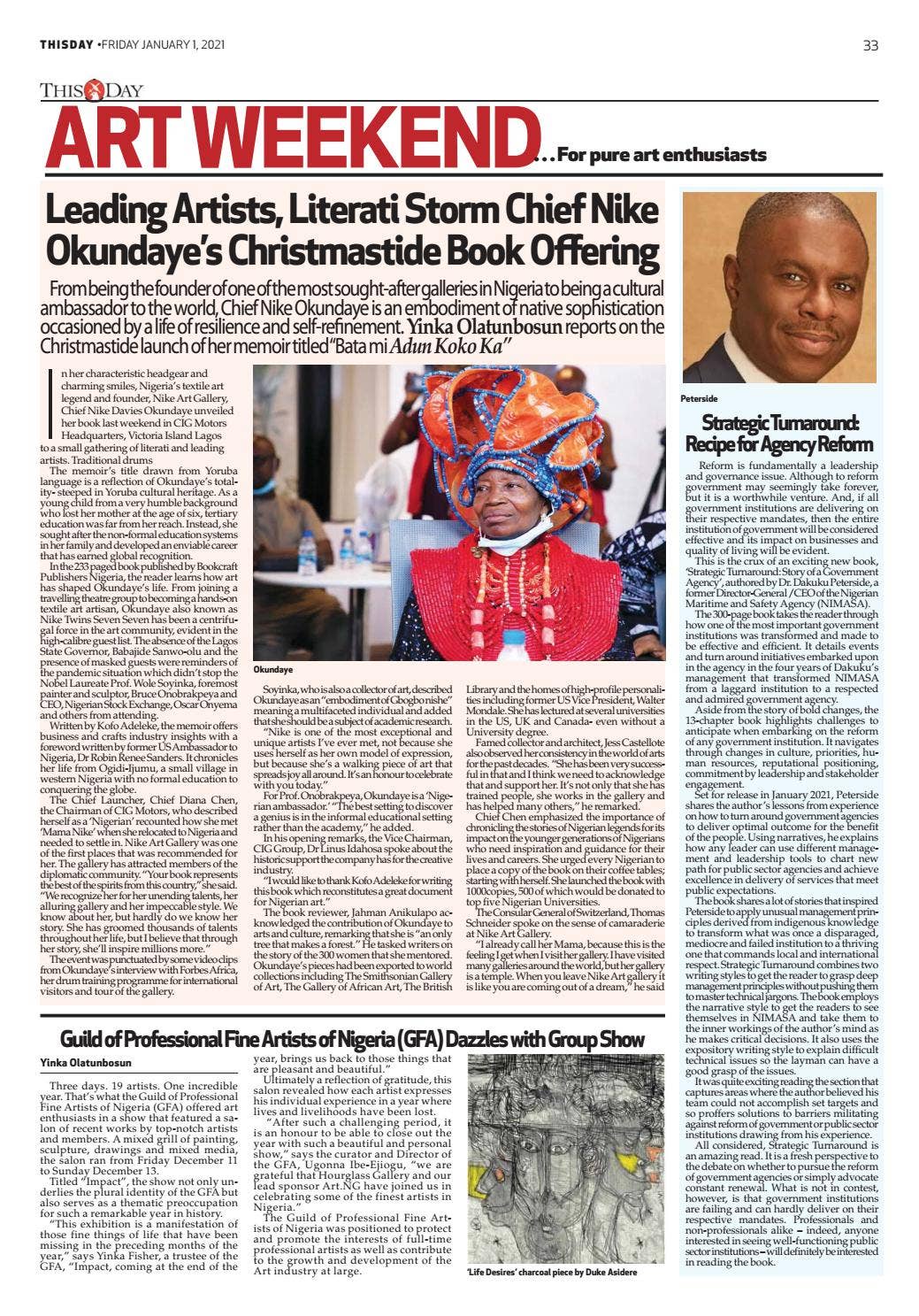FRIDAY 1ST January 2021 by THISDAY Newspapers Ltd - Issuu