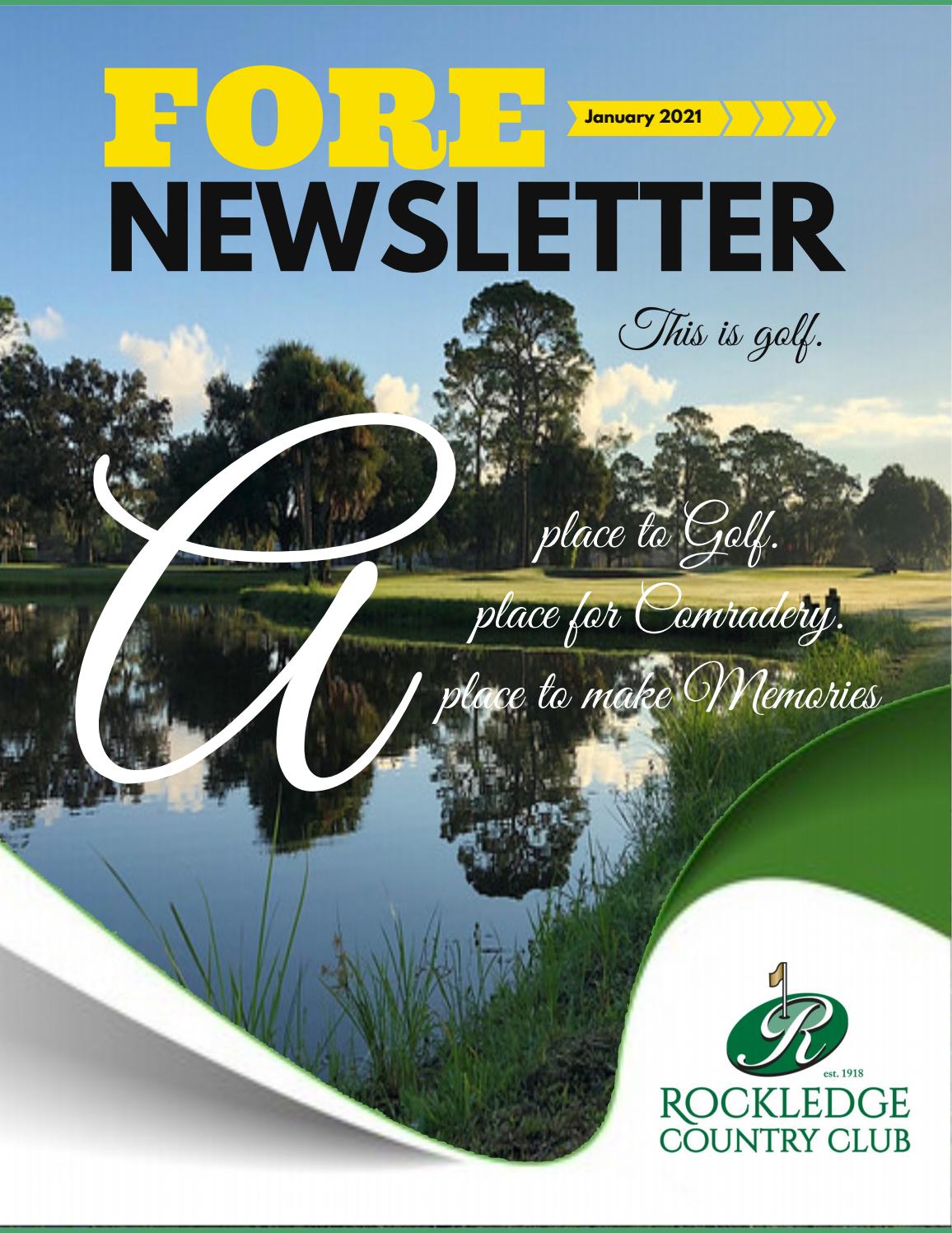 January 2021 Newsletter by Rockledge Country Club - Issuu