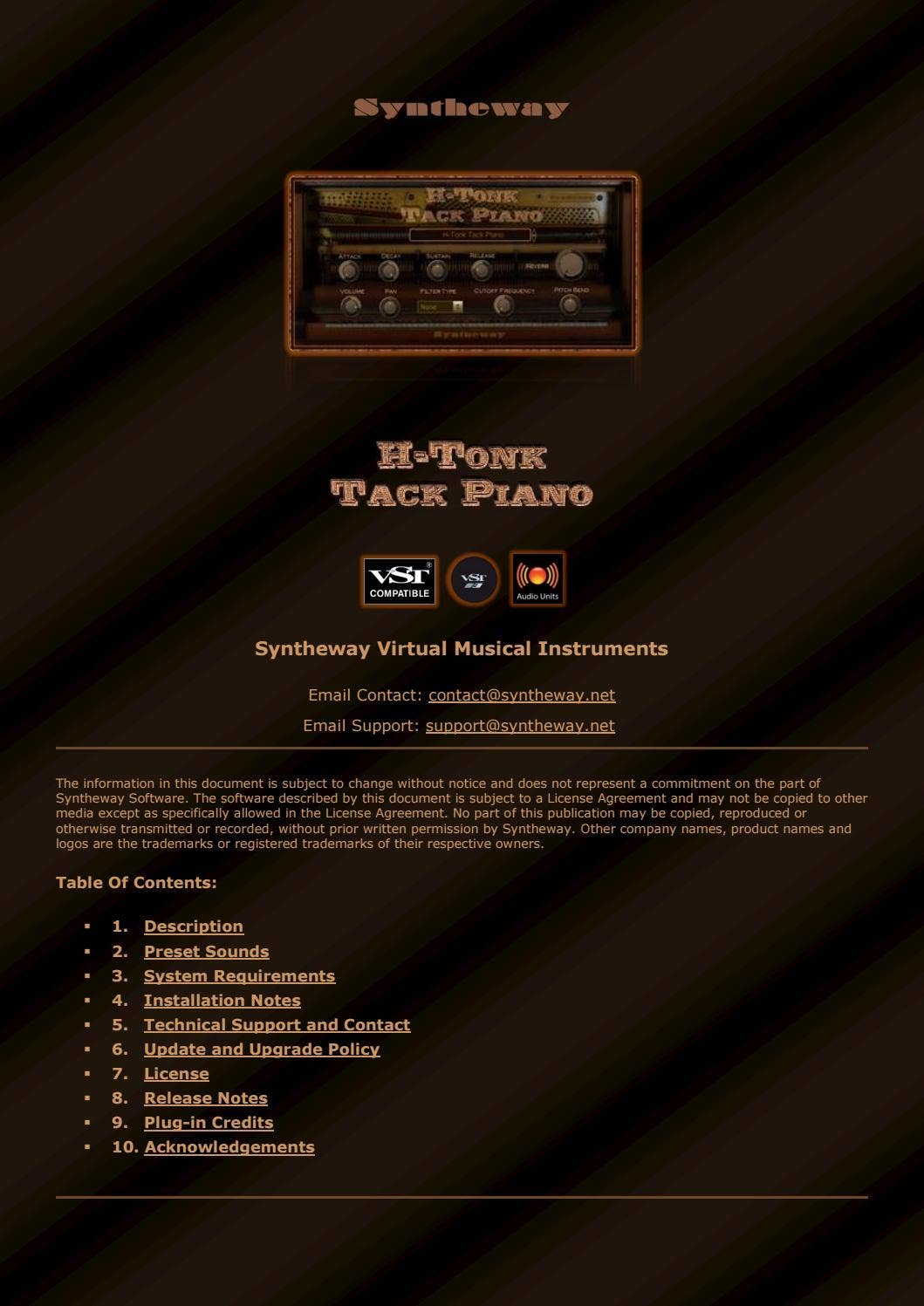 H-Tonk Tack Piano VST VST3 Audio Unit: Tack Piano, Western Saloon Piano ...