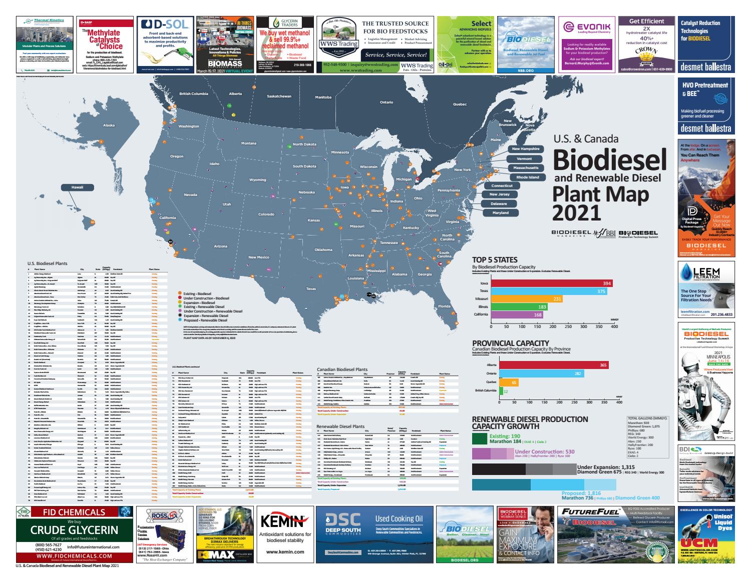 2021 Biodiesel Plant Map by BBI International - Issuu