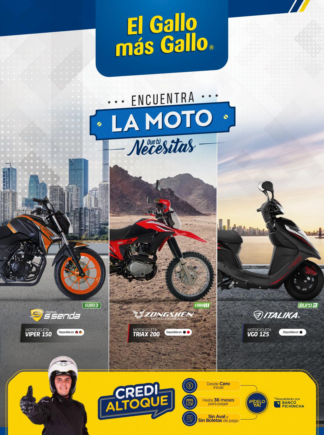 Encuentra la moto que tú necesitas - El Gallo más Gallo by Integra ...