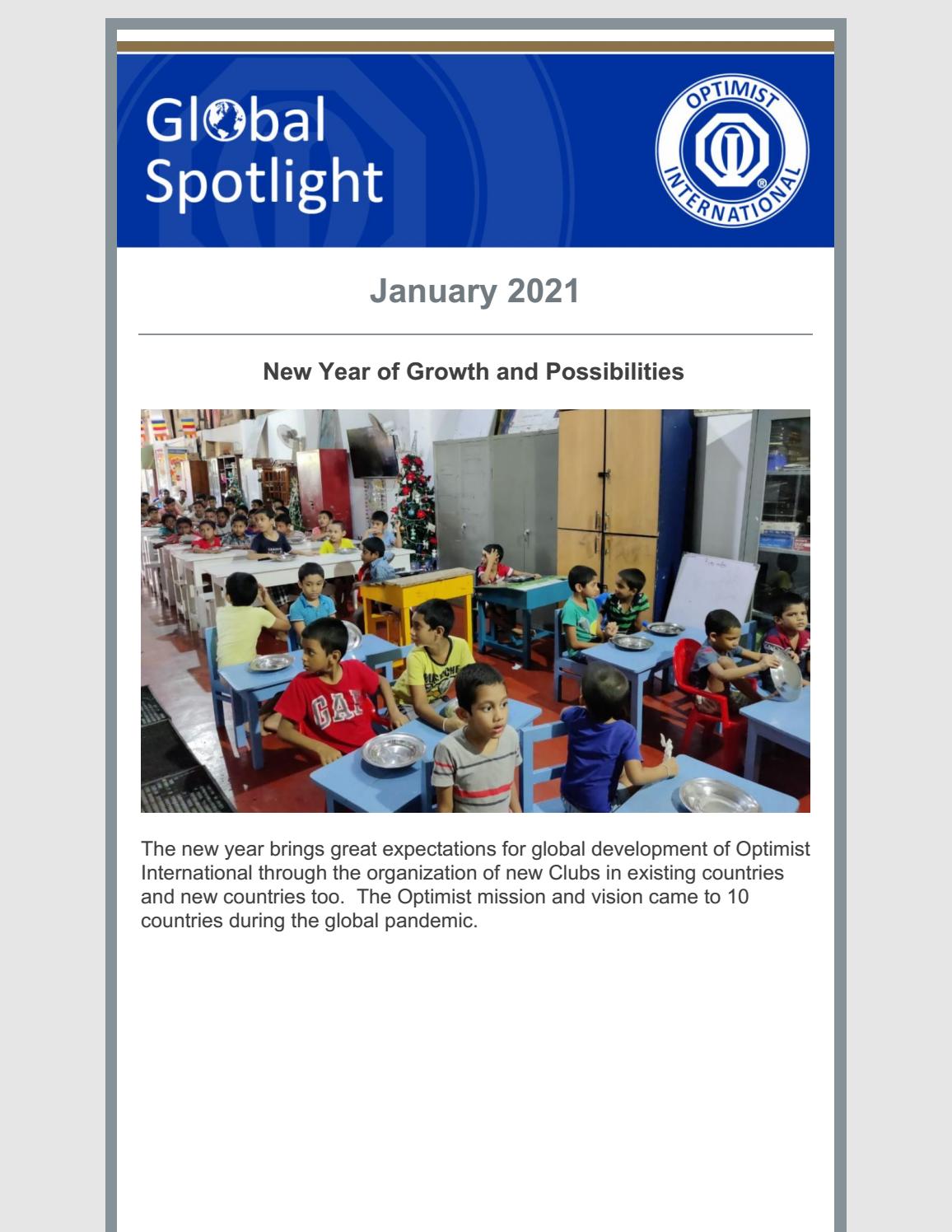 Optimist International Global Spotlight January 2021 by optimistintl ...