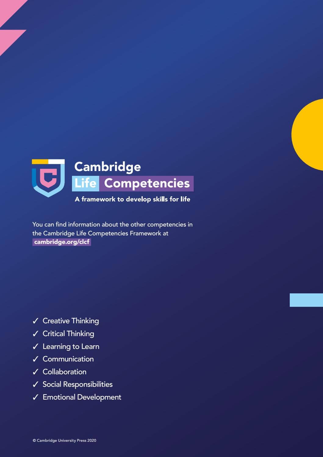 Cambridge Life Competencies Framework: Creative Thinking by Cambridge ...
