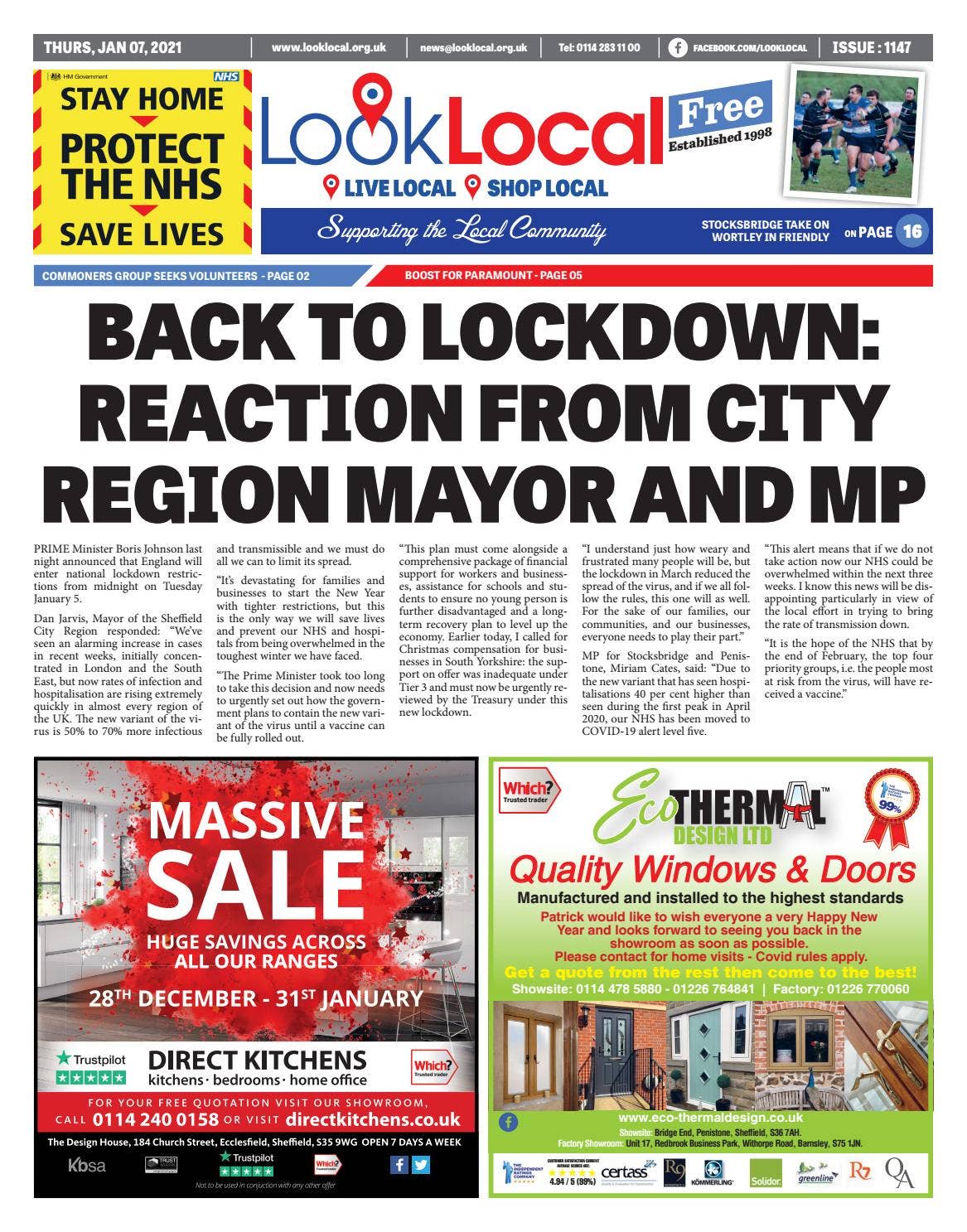 Issue 1147 Thursday 7 January 2021 by Look Local Newspaper - Issuu