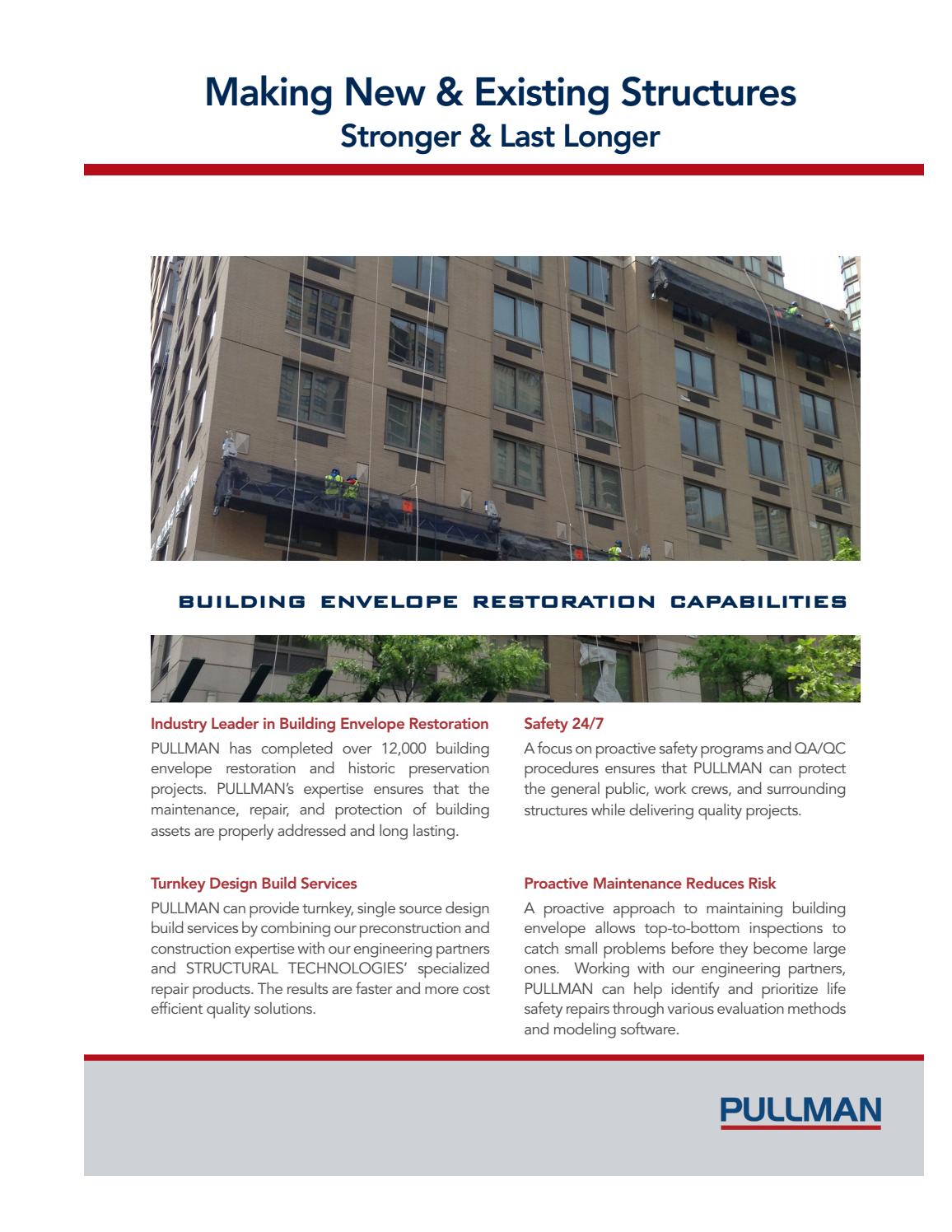 PULLMAN Building Envelope for Owners by Structural Group, Inc. - Issuu