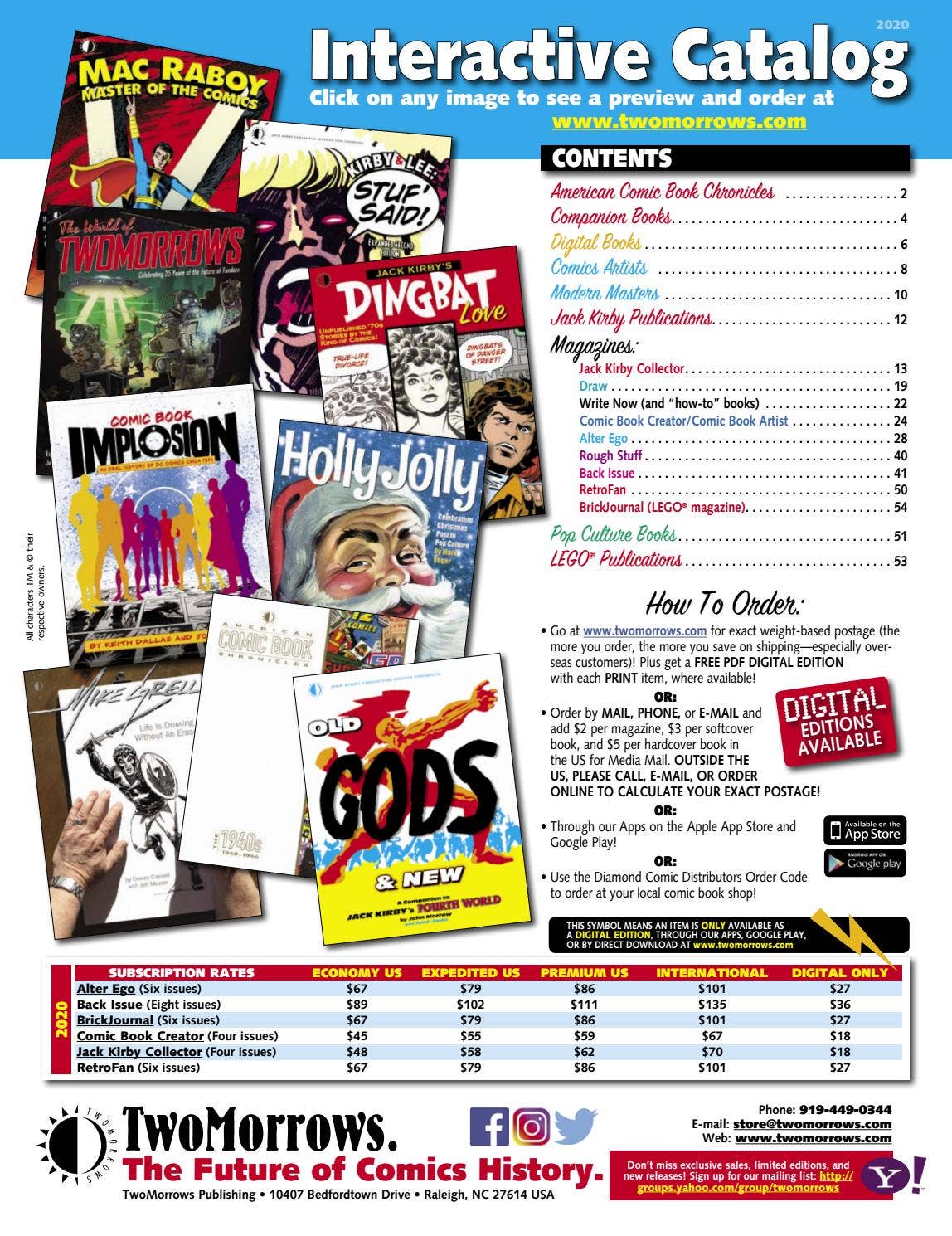 TwoMorrows 2021 Interactive Catalog by TwoMorrows Publishing - Issuu