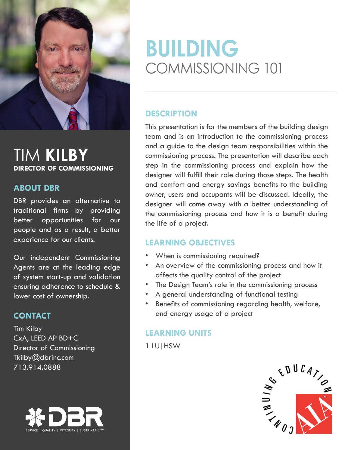 Building Commissioning 101 by DBR Engineering - Issuu