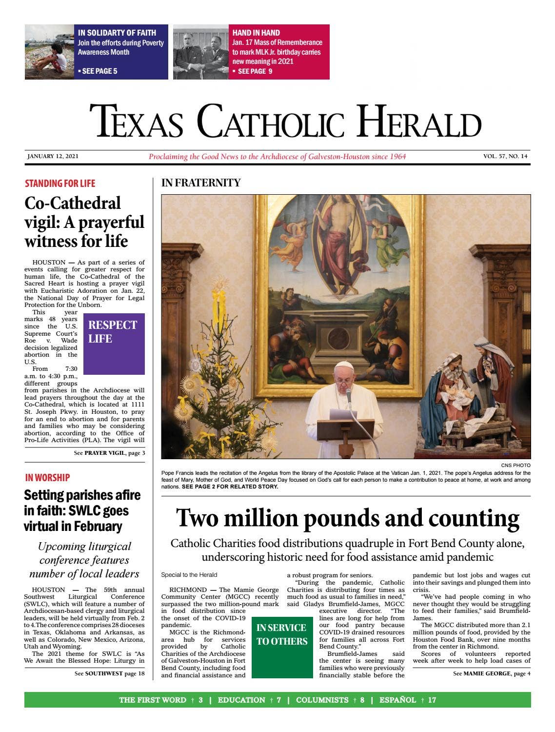 Texas Catholic Herald - January 12, 2021 by Texas Catholic Herald - Issuu
