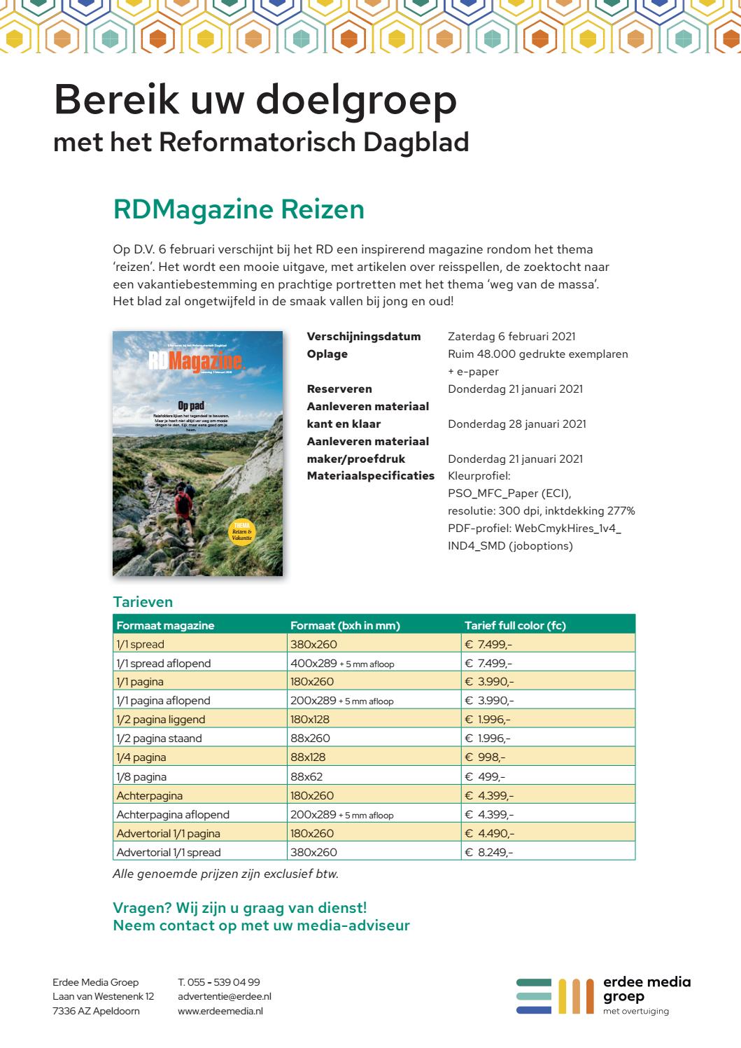 Leaflet RDMagazine Reizen by Erdee Media Groep - Issuu