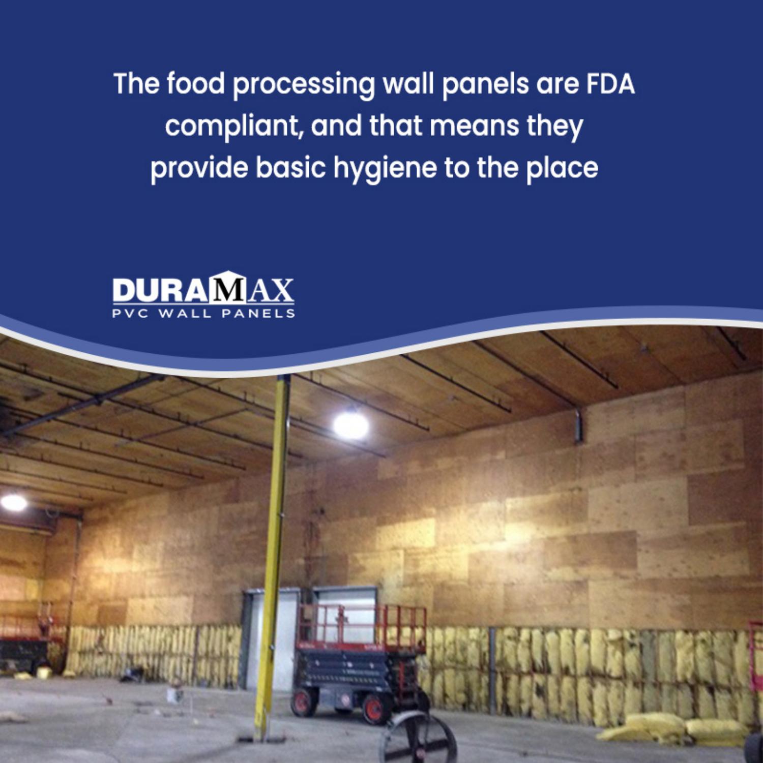 What are the specialties of food processing wall panels? Why Duramax is ...